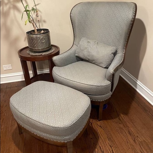 Arhaus | Other | Arhaus Portsmouth Chair And Ottoman | Poshmark